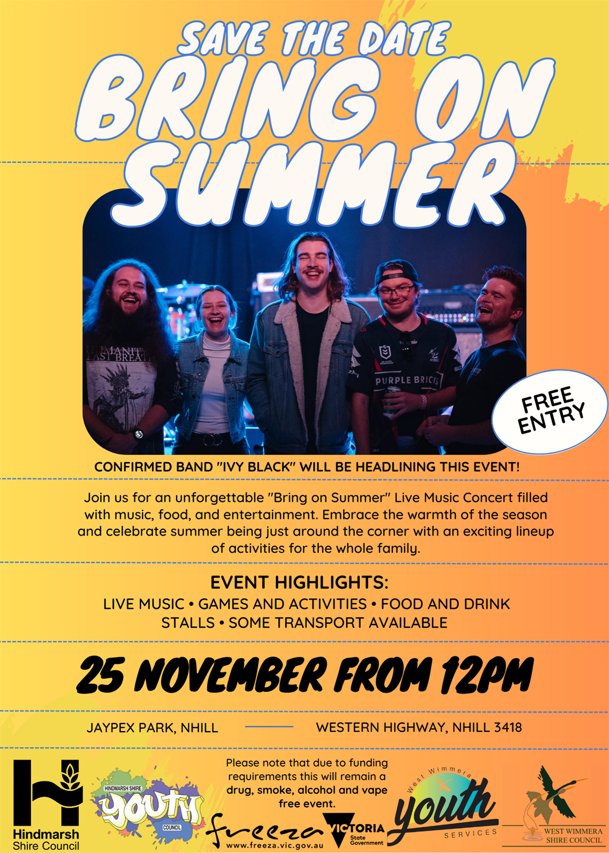 “Bring on Summer” Freeza event for all ages West Wimmera Shire Council